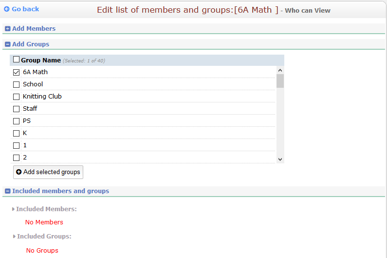 Setting up Class Resources for Students | View